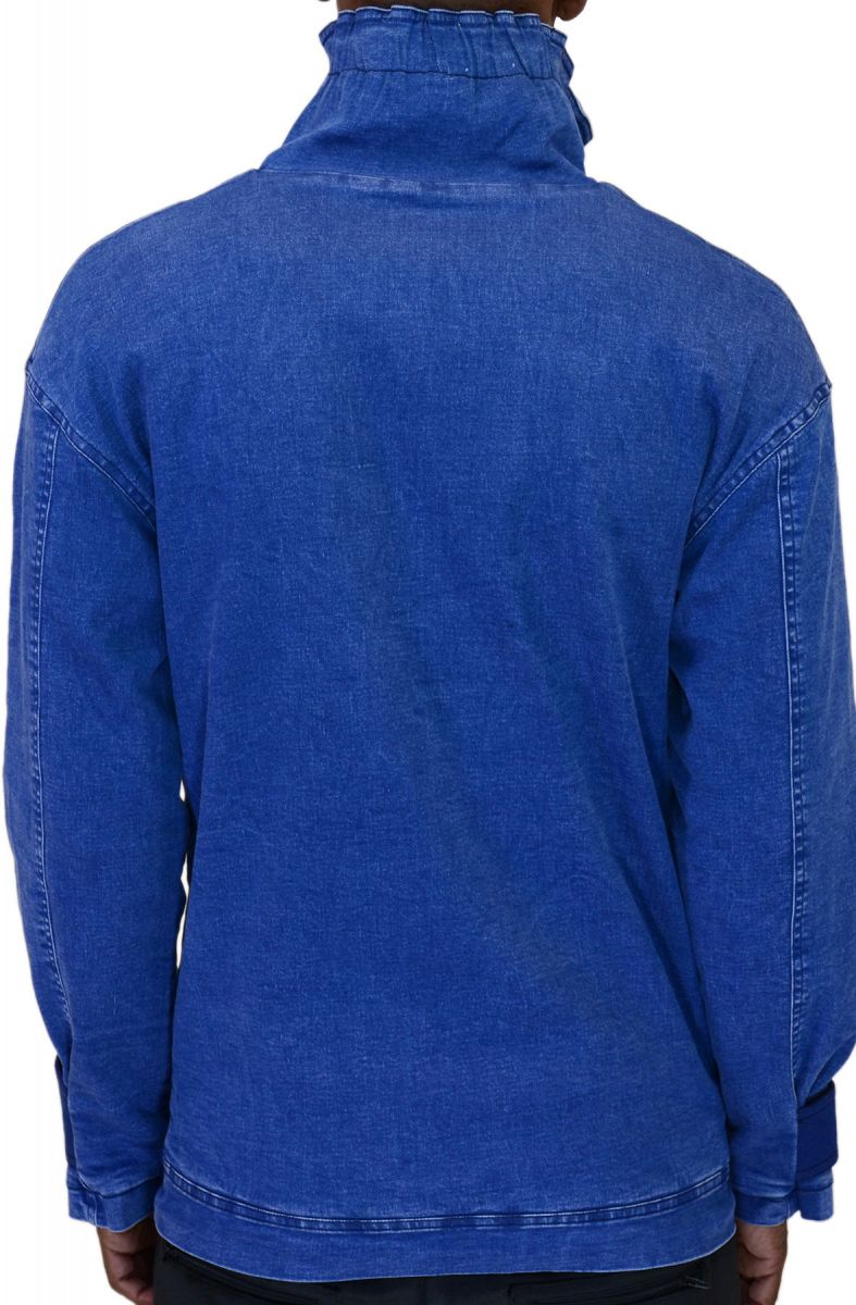 THE HIDEOUT CLOTHING Thceezus Denim Turtleneck (Denim Blue) HO19-09 ...