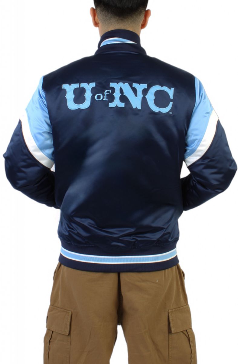 MITCHELL & NESS University North Carolina NCAA Satin Jacket OJBF5516 ...