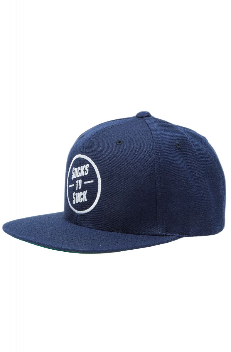CLSC CO. The Sucks To Suck Snapback in Navy CSU15C-07-NVY - PLNDR
