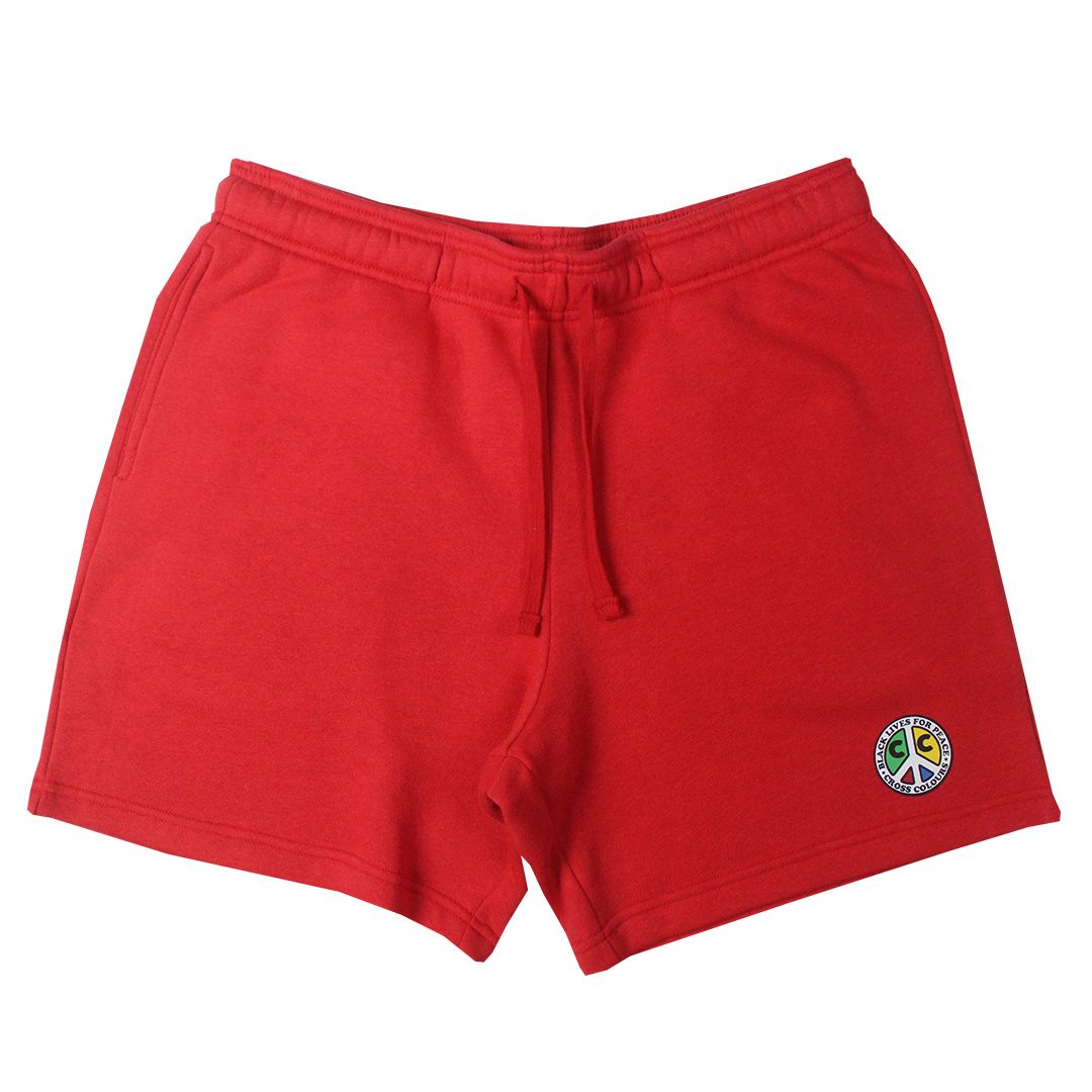 CROSS COLOURS Black Lives For Peace Short - Red C97223BPI-RED - Karmaloop