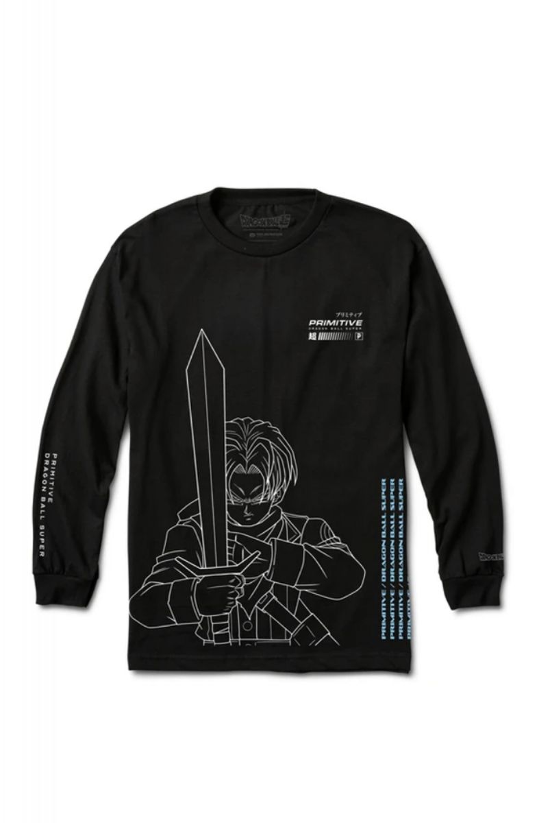 Future Trunk Long Sleeve Tee in Black