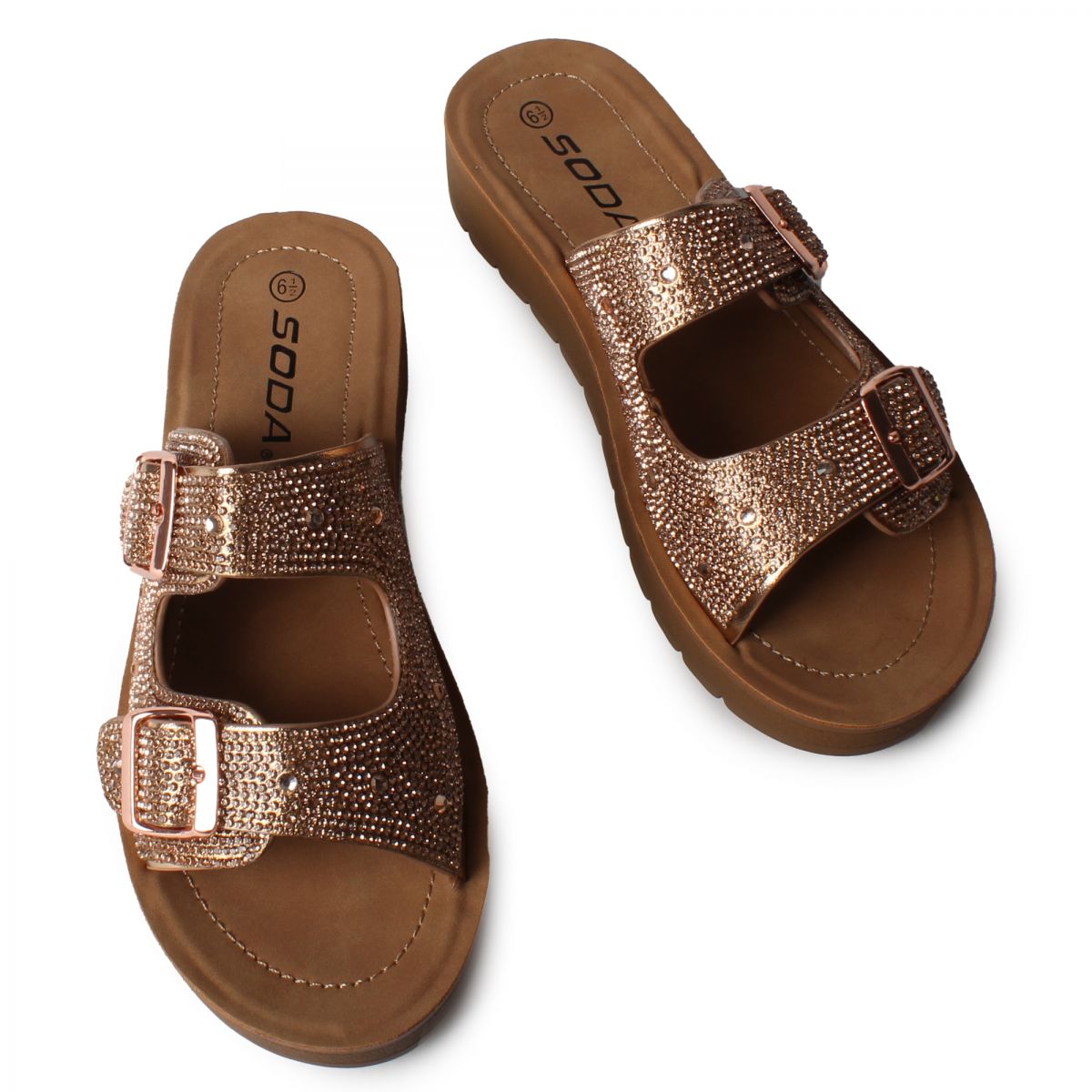 SOLE LA VIE Karina Strap Slide FD KARIN-S-PENNY - Karmaloop