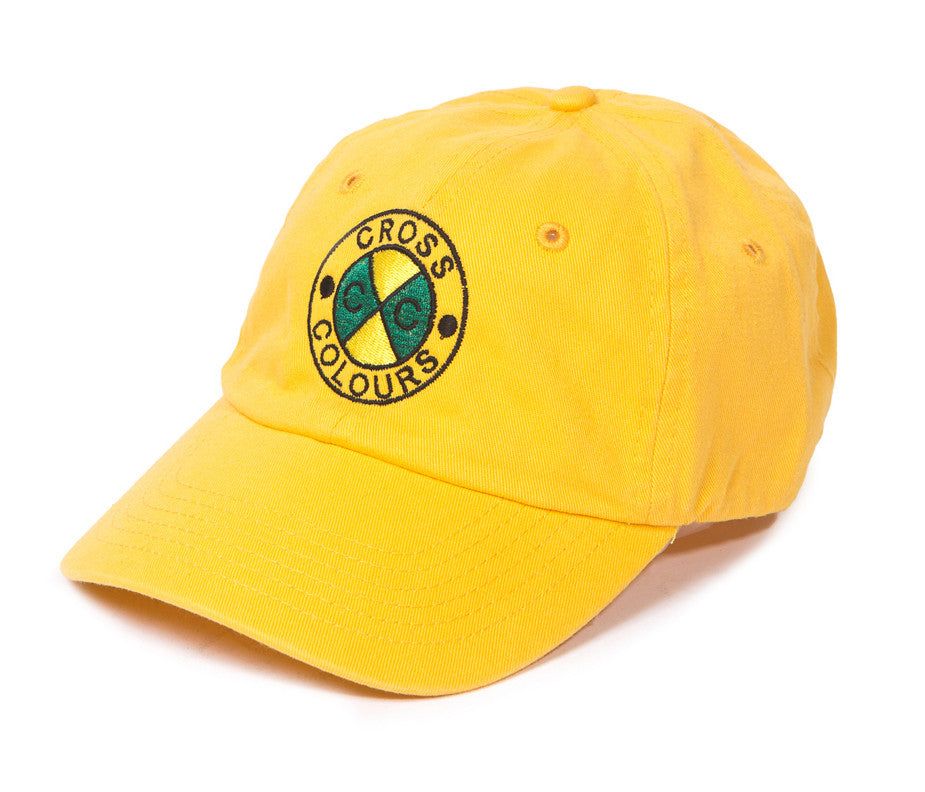 CROSS COLOURS Classic Embroidered Dad Hat - Yellow C304EMB-YELLO ...