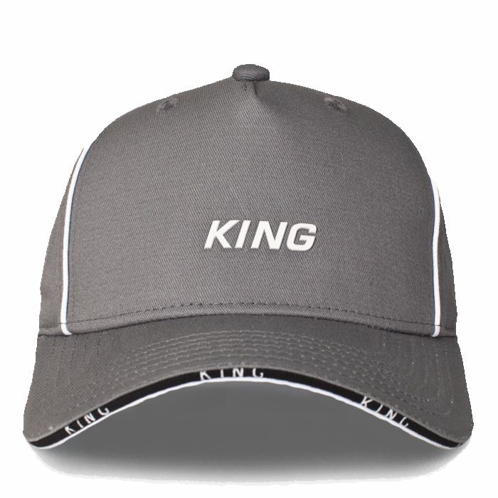 KING APPAREL Stepney Curved Peak Cap - Stone Grey SS22-STCST-OS - Karmaloop