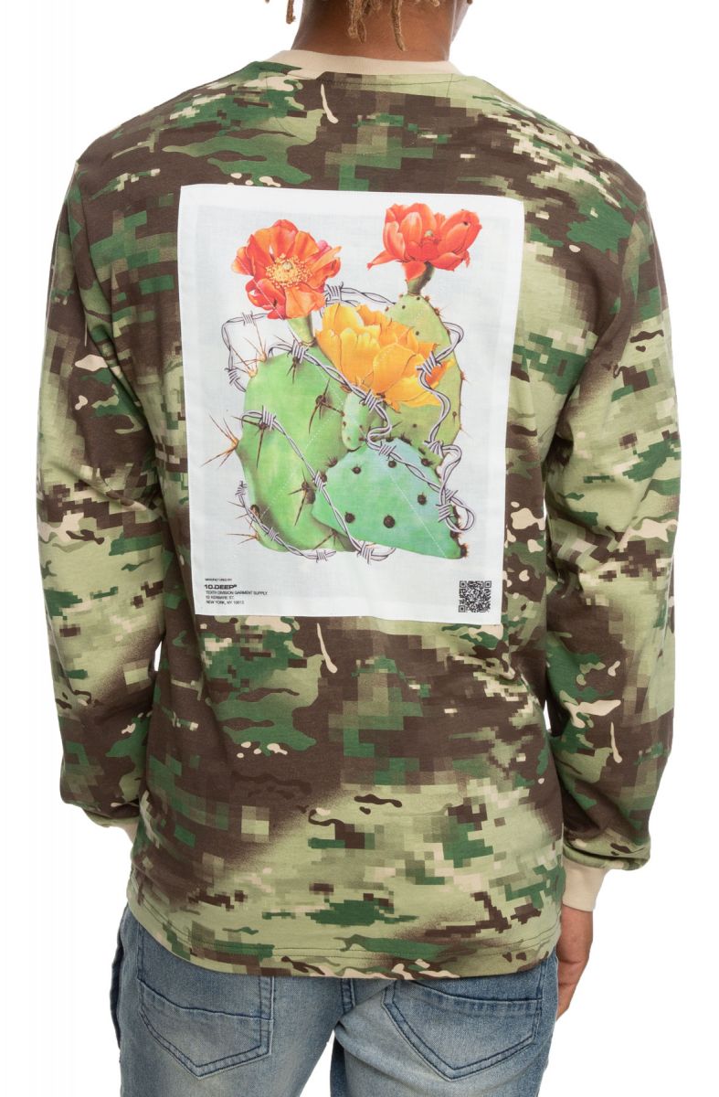 10 DEEP Keep Back Long Sleeve Tee in Digi Camo 191TD4006-CAMO - Karmaloop