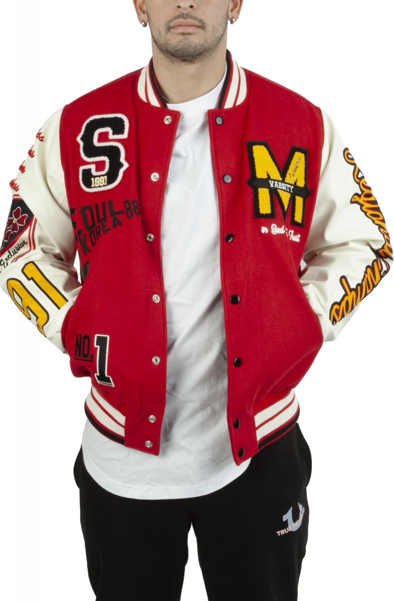 SMOKE RISE All State Varsity Jacket WW22699-RED - Karmaloop