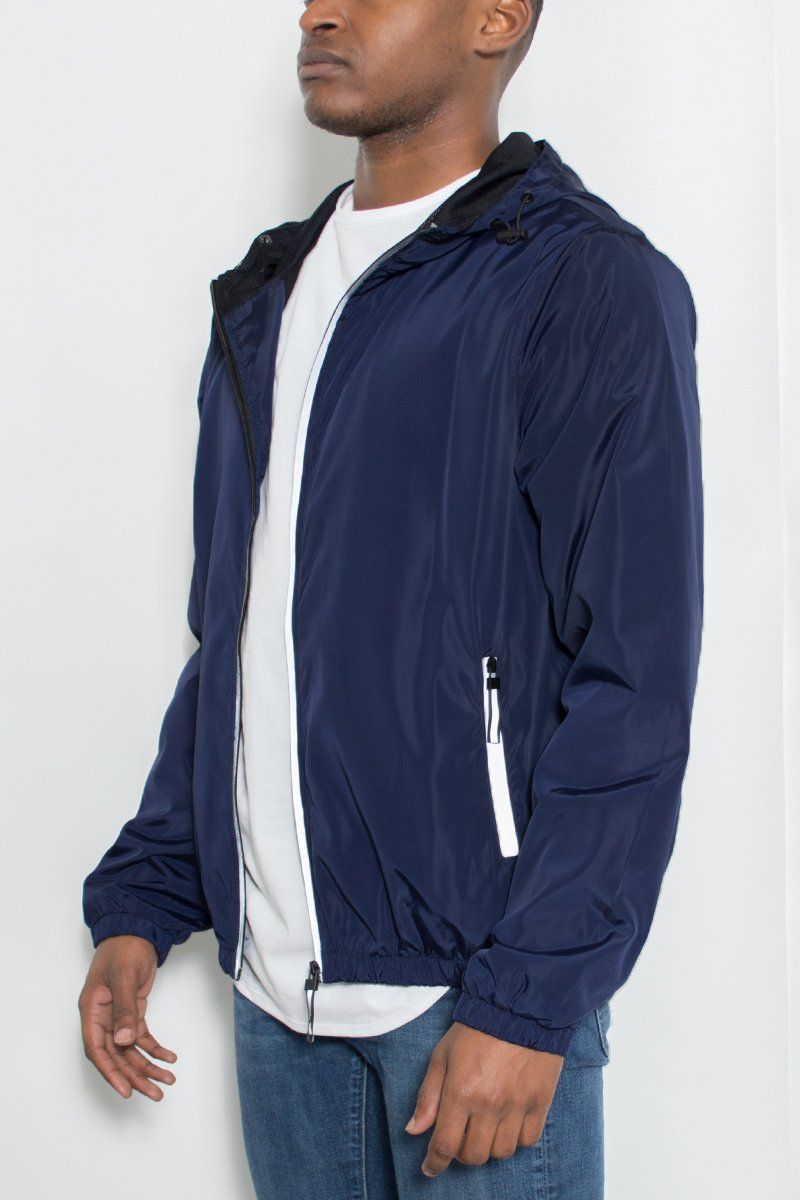 WEIV REFLECTIVE ZIP WINDBREAKER WV6200-NV - Karmaloop