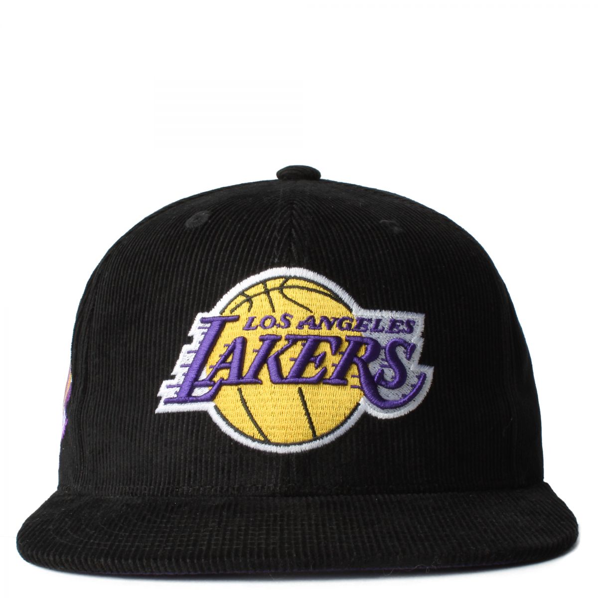 MITCHELL & NESS Los Angeles Lakers NBA Black Cord Snapback 6HSSLD21218 ...