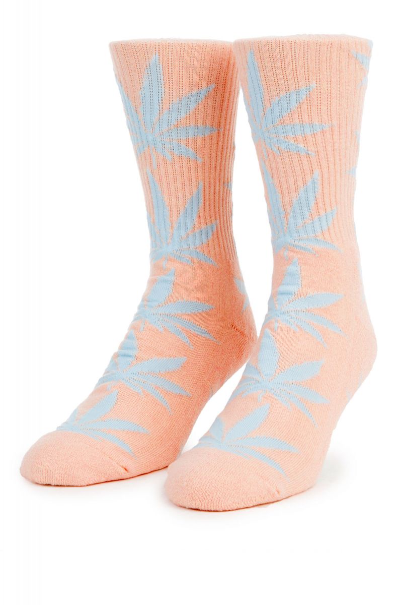 HUF Worldwide Melange Plantlife Socks in Coral Haze SK00208-CORHA ...