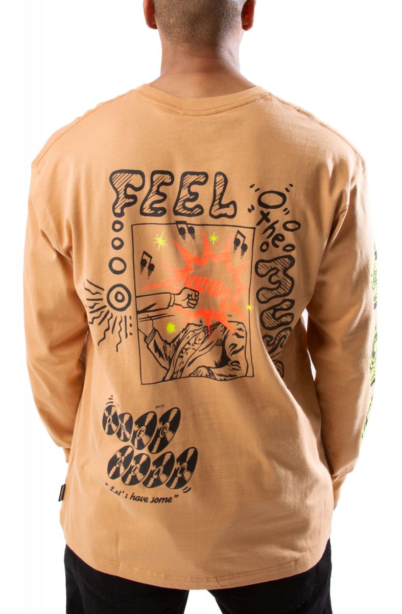 ICE CREAM Cup Or Cone Long Sleeve Knit Tee 411-8304-DOE - Karmaloop