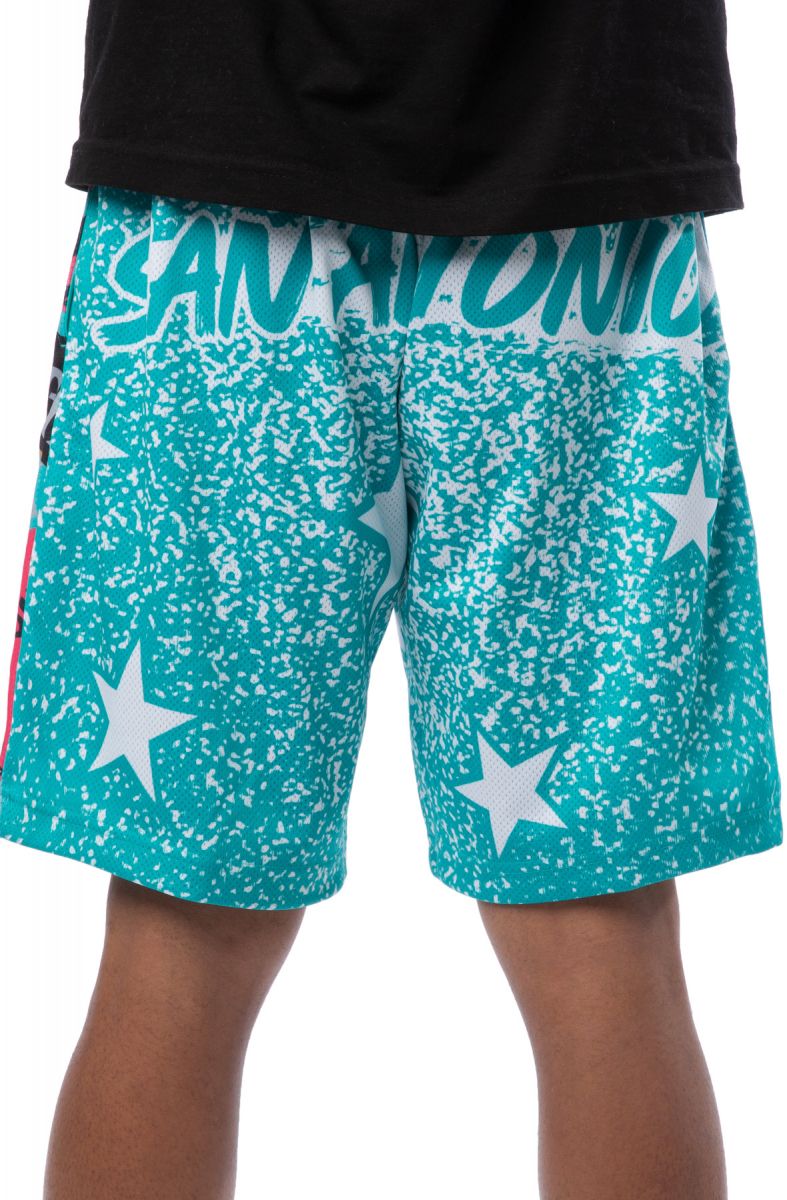 MITCHELL & NESS NBA All Star Mesh Shorts SHORAJ19064-ASGTEAL96 - Karmaloop