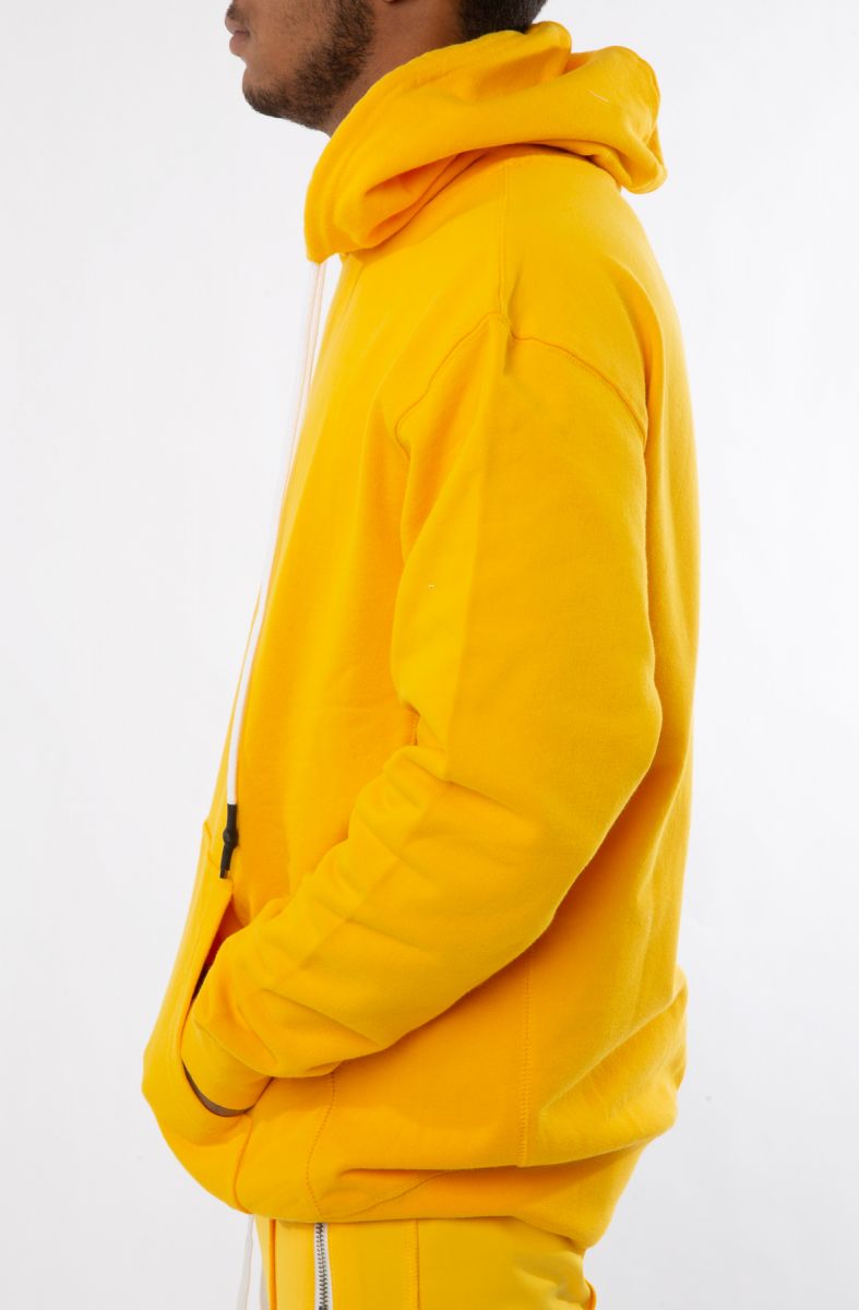 RENOWNED Split Panel Hoodie RD143-YEL - Karmaloop