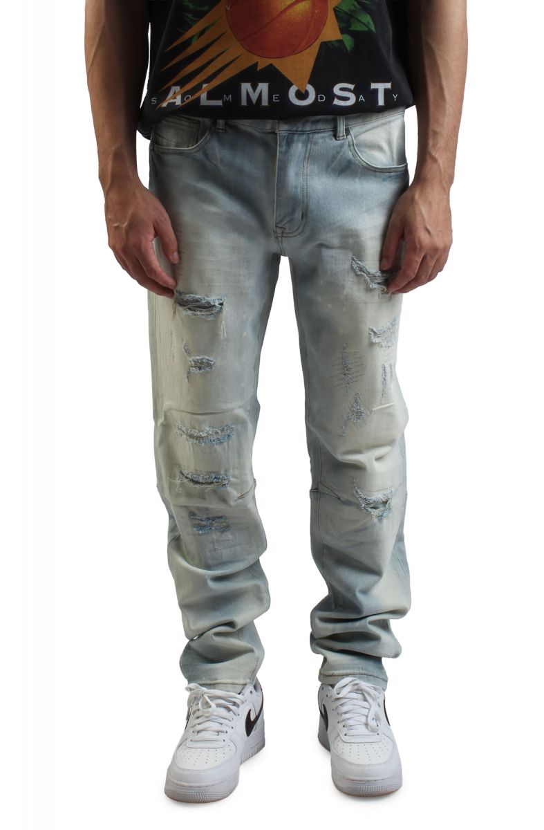 SMOKE RISE Taurus Shred Jeans JP25211SK-TAUBL - Karmaloop
