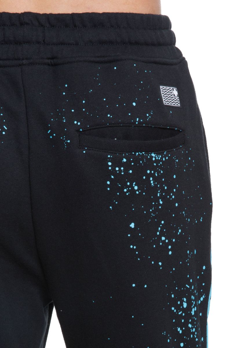 PINK DOLPHIN The Drip Drip Sweatpants in Black AF21807DDPBL - Karmaloop