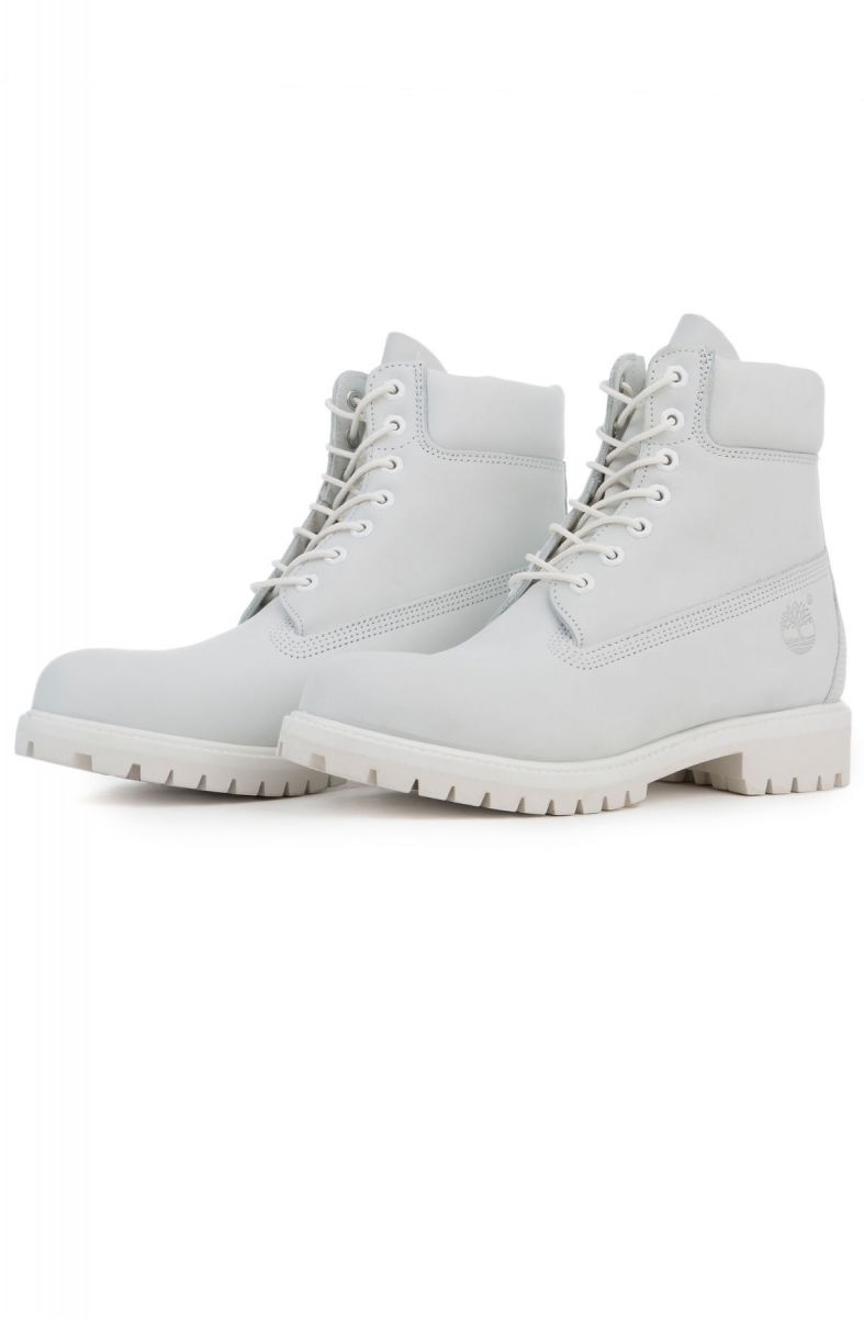 Timberland Boots 6" Premium Waterproof Boot in Ghost White Nubuck