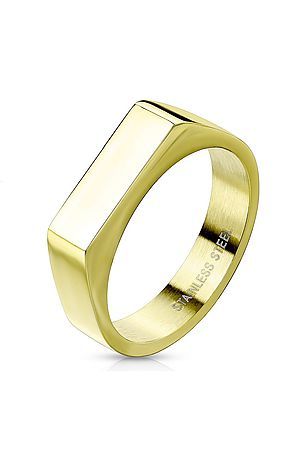 MONSIEUR The Flat Square Bar Ring - Gold R-M7686G - Karmaloop