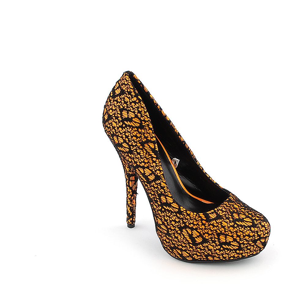POSH 044 Platform Pumps 044/BLK/ORNG - PLNDR