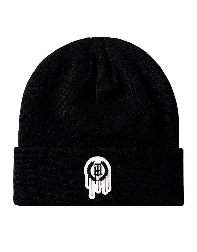 HIDEOUT Dripping Essentials 3D Plastic Beanie HDTCLTHNG-814E47-BLACK ...