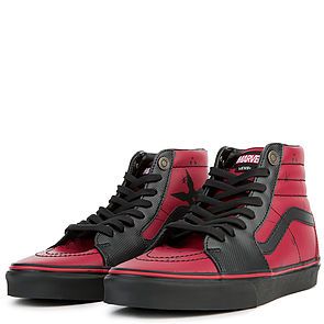 VANS The x Marvel Deadpool Sk8-Hi in Multi and Black VN0A38GEUBJ ...