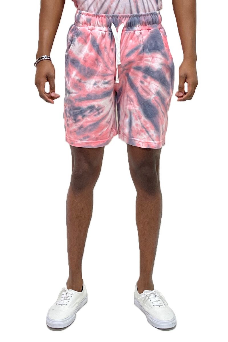 WEIV Tied Up Tye Dye Shorts STD102X-RED - Karmaloop