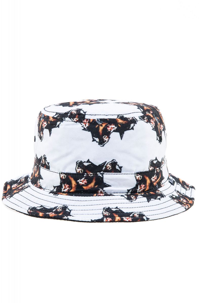 HALL OF FAME The Crime Bucket Hat in White HOF-HOL-13 - PLNDR