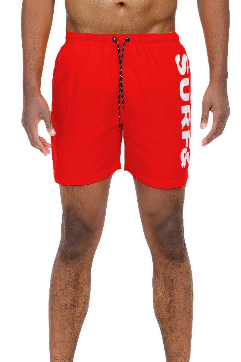 WEIV Surf & Beach Swim Shorts SW007-RED - Karmaloop