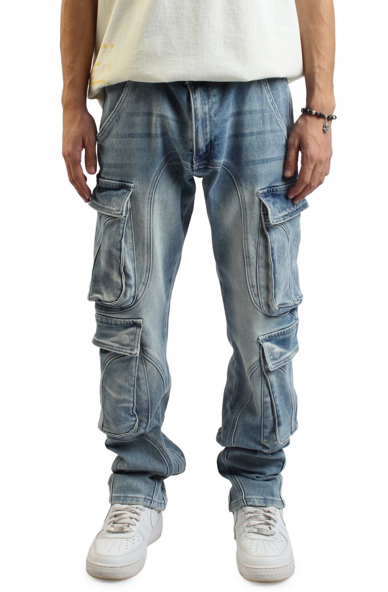 EMBELLISH Recon Cargo Denim Pants EMBHO25-100 - Karmaloop