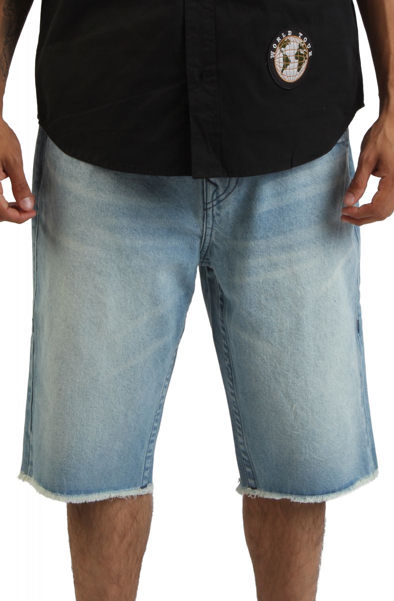 TRUE RELIGION Ricky Embroidered Buddha Pocket Frayed Short 109246-IYNL ...