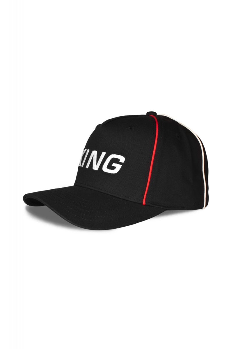 KING APPAREL Stepney Curved Peak Cap - Black AW22-SCB-OS - Karmaloop