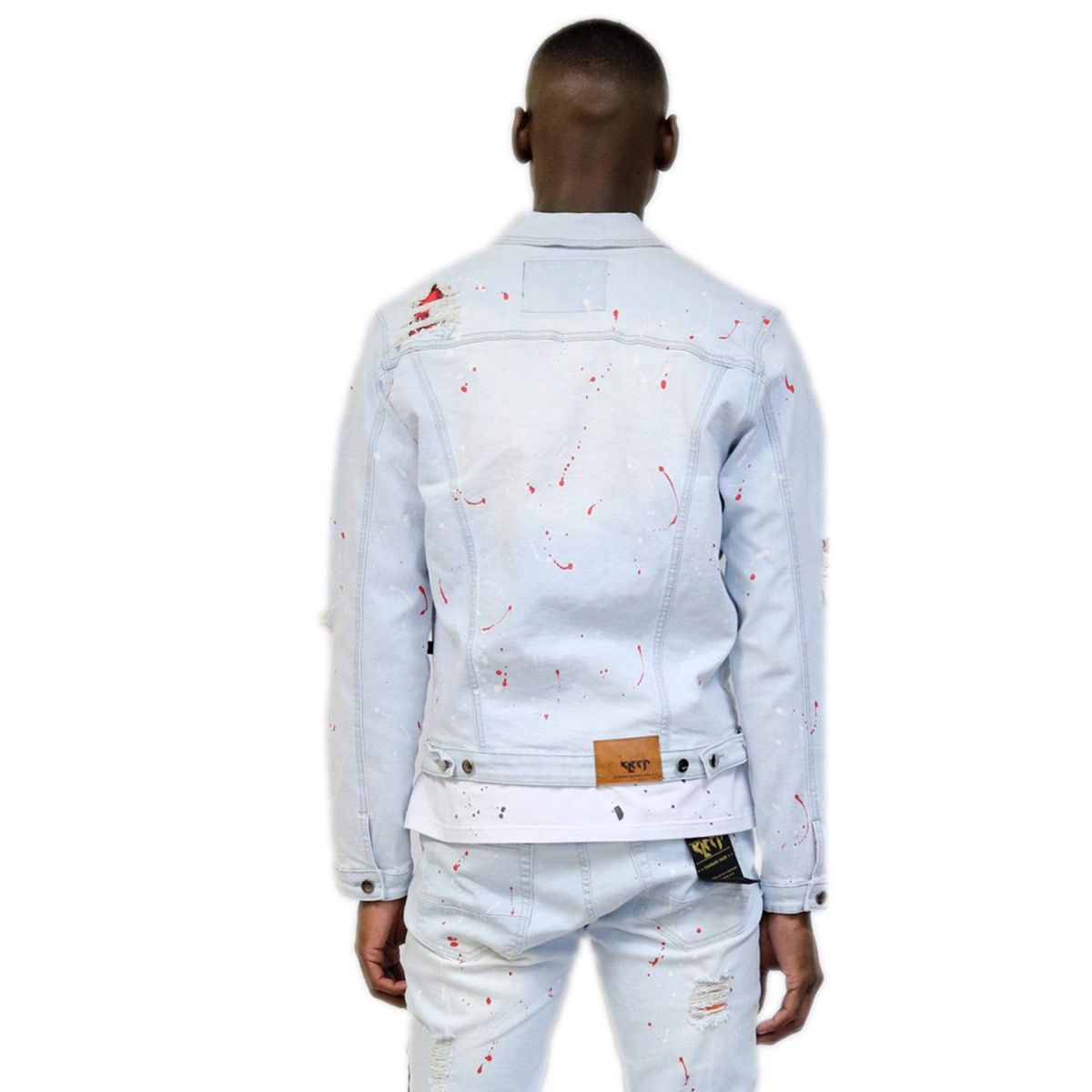 KLEEP Blush Premium Washed Denim Jacket KLP-7C4CE3 - Karmaloop