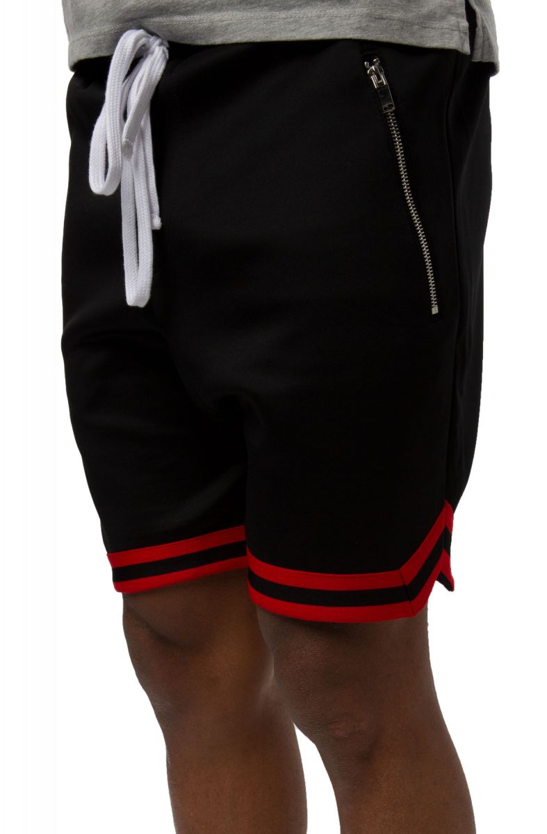 FBRK Dropped Track Shorts 9A1-910BLKRD - Karmaloop