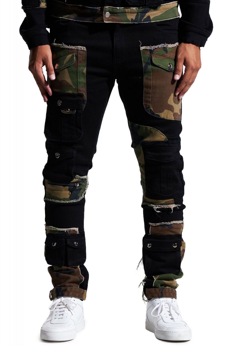 EMBELLISH Operator Camo Patch Cargo Jeans EMBSP121-132 - Karmaloop