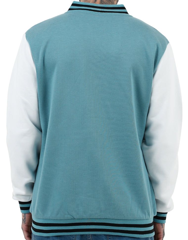 HIDEOUT Dawn of an Era Reversible Varsity Jacket THC-DA-SM-MALLARDBLUE ...