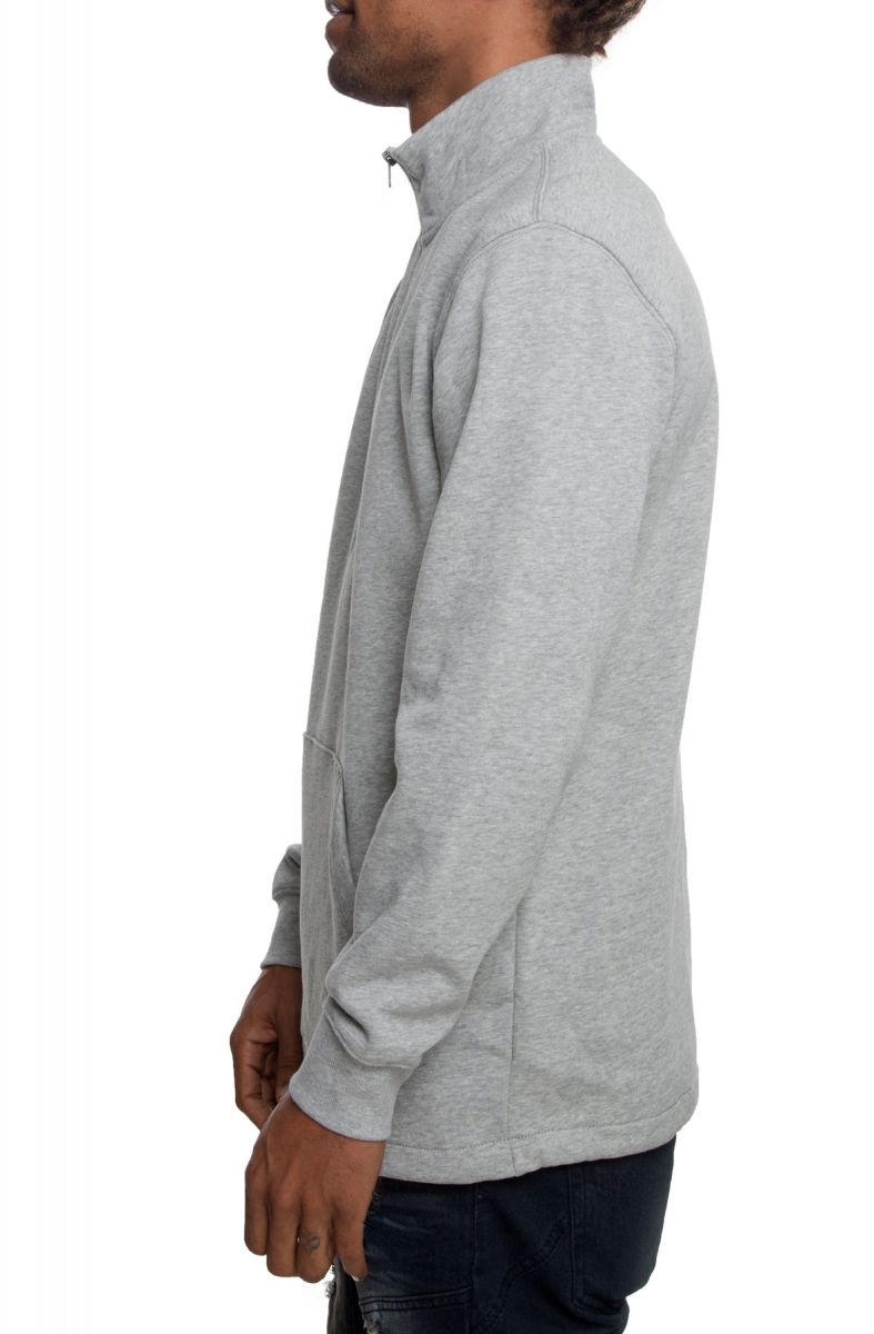 VANS The Versa Quarter zip Fleece Jacket in Cement VN0A3W3D02F - Karmaloop