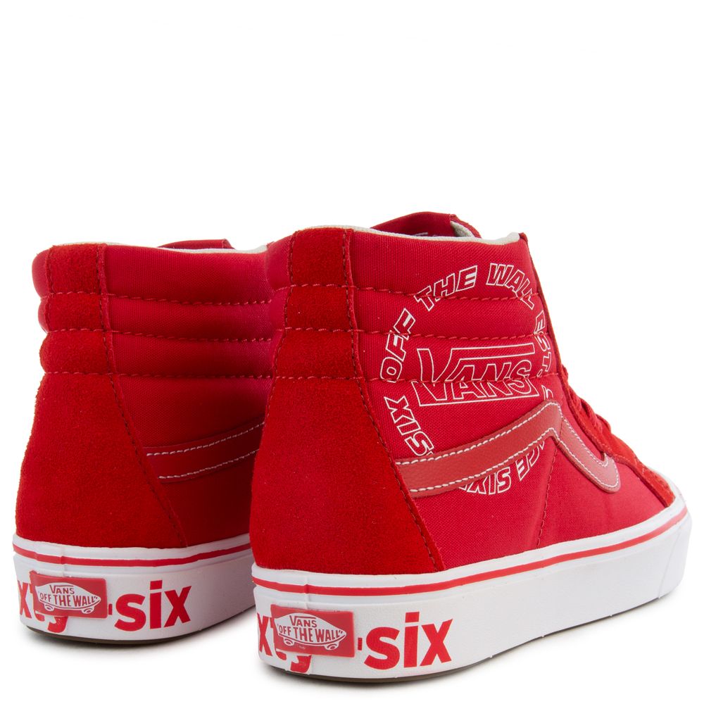 VANS Comfycush Sk8-Hi in Racing Red VN0A3WMCTFK - PLNDR