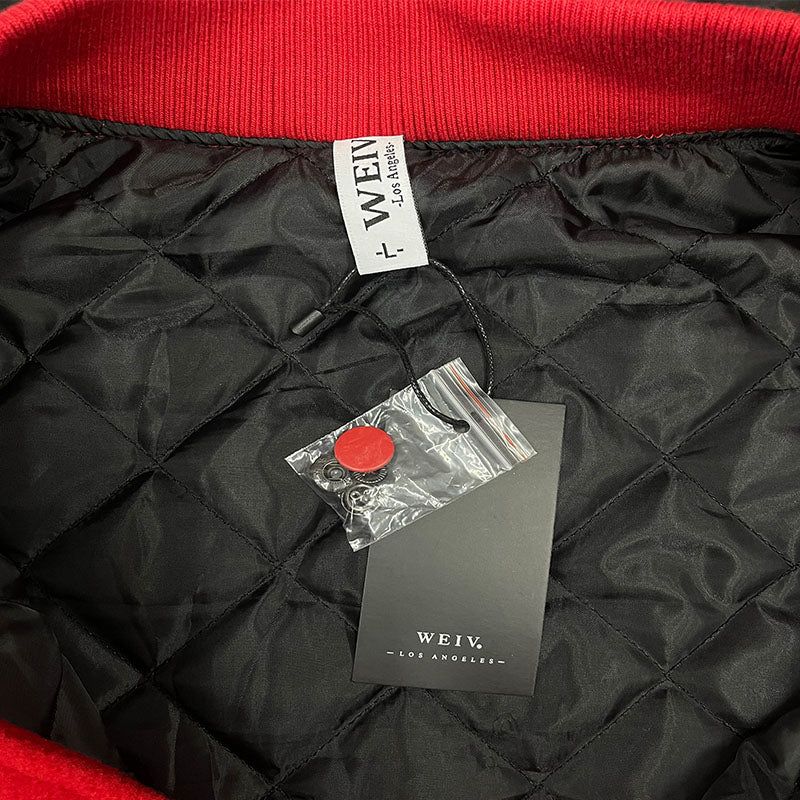 WEIV Melton Letterman Jacket BJ222-ROYAL - Karmaloop