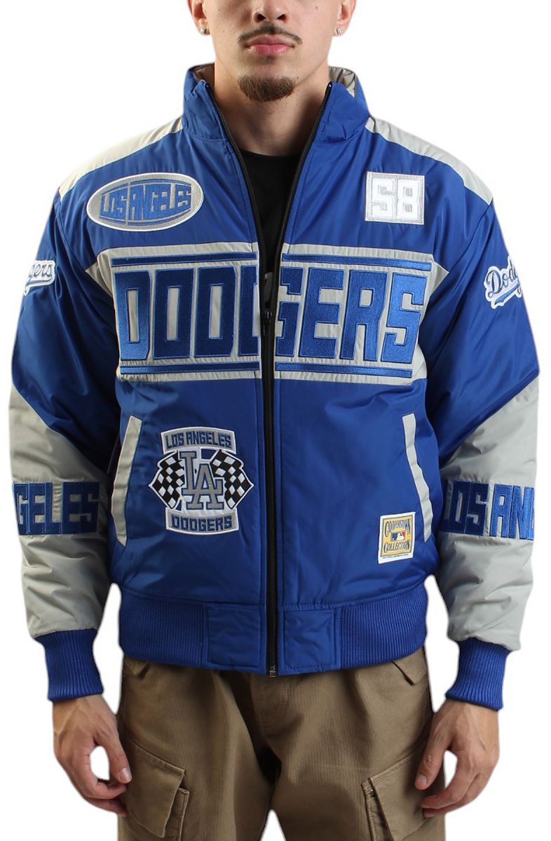 MITCHELL & NESS MLB Speedway Unisex Jacket JK8166-LADBLUE - Karmaloop