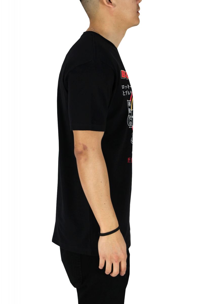 RIOT SOCIETY Rocky and Bullwinkle Skeleton Kanji Mens T-Shirt UVMT-B02 ...