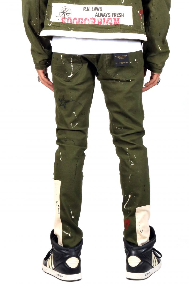 KLEEP Chive Washed Skinny Twill Pants KLP-92251C - Karmaloop