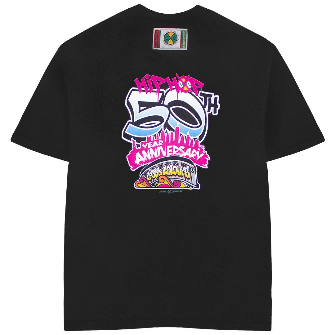 CROSS COLOURS Hip Hop 50th Anniversary T-shirt - Small Chest Graphic ...