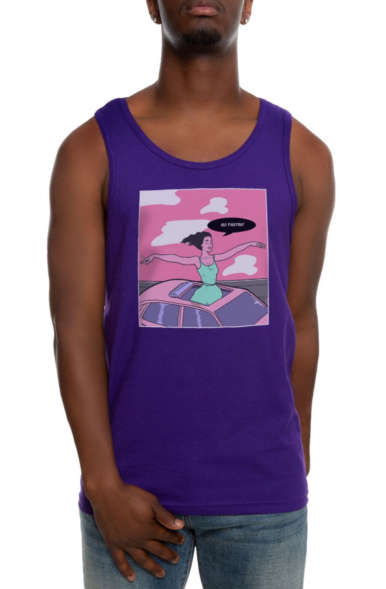 MYLES HI LIFE The Go Faster Tank Top in Purple SV-GOFASTER-TNK-PUR ...