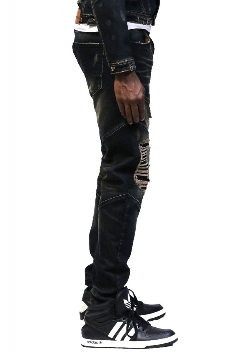 KLEEP Rifle New Washed Skinny Denim Pants KP-3320-RIFLE - Karmaloop