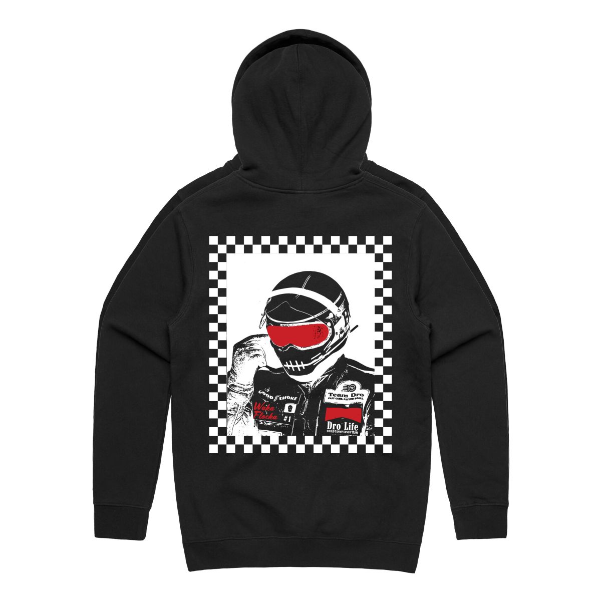 DRO Racing Team Pullover Hoodie - Black PO-RACING-BLK - Karmaloop