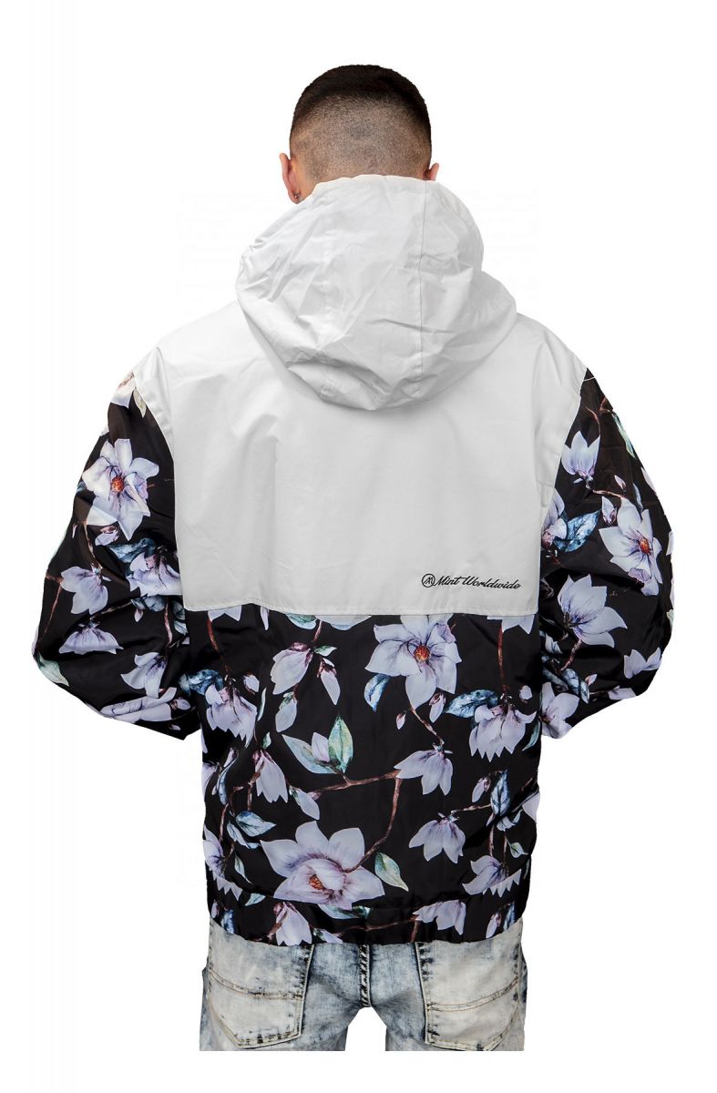 MINT Mint Windbreaker Jacket Floral White MWBJFL-WT - Karmaloop
