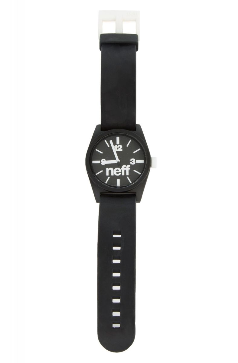 THE TRADE COLLECTIVE The Neff Daily Silicone Watch in Black NF0201 ...