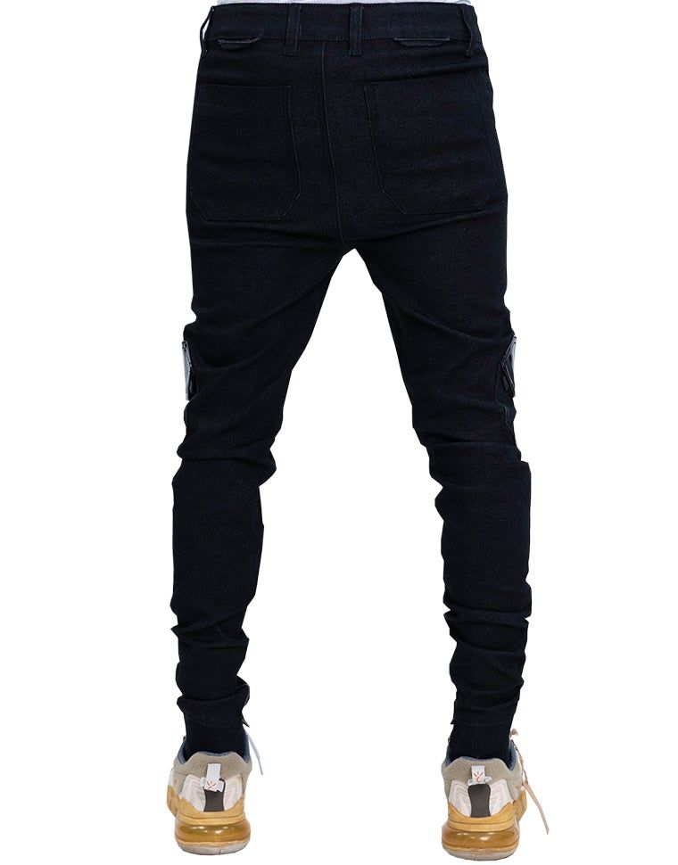 THE HIDEOUT CLOTHING Octagon Denim Jeans HDTCLTHNG-5DFED1-BLACK - Karmaloop