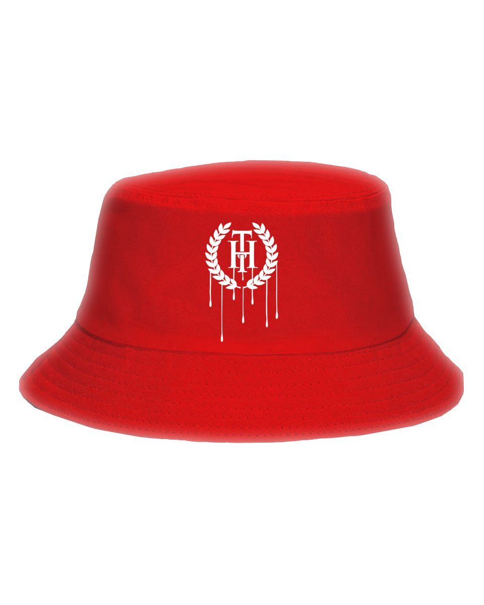 THE HIDEOUT CLOTHING Dripping Bucket Hat HDTCLTHNG-1ED631-RED - Karmaloop