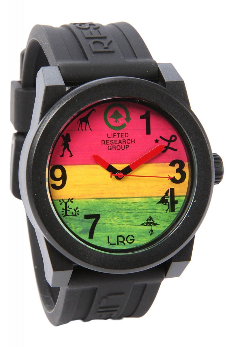 LRG Watches Icon Series in Black & Rasta