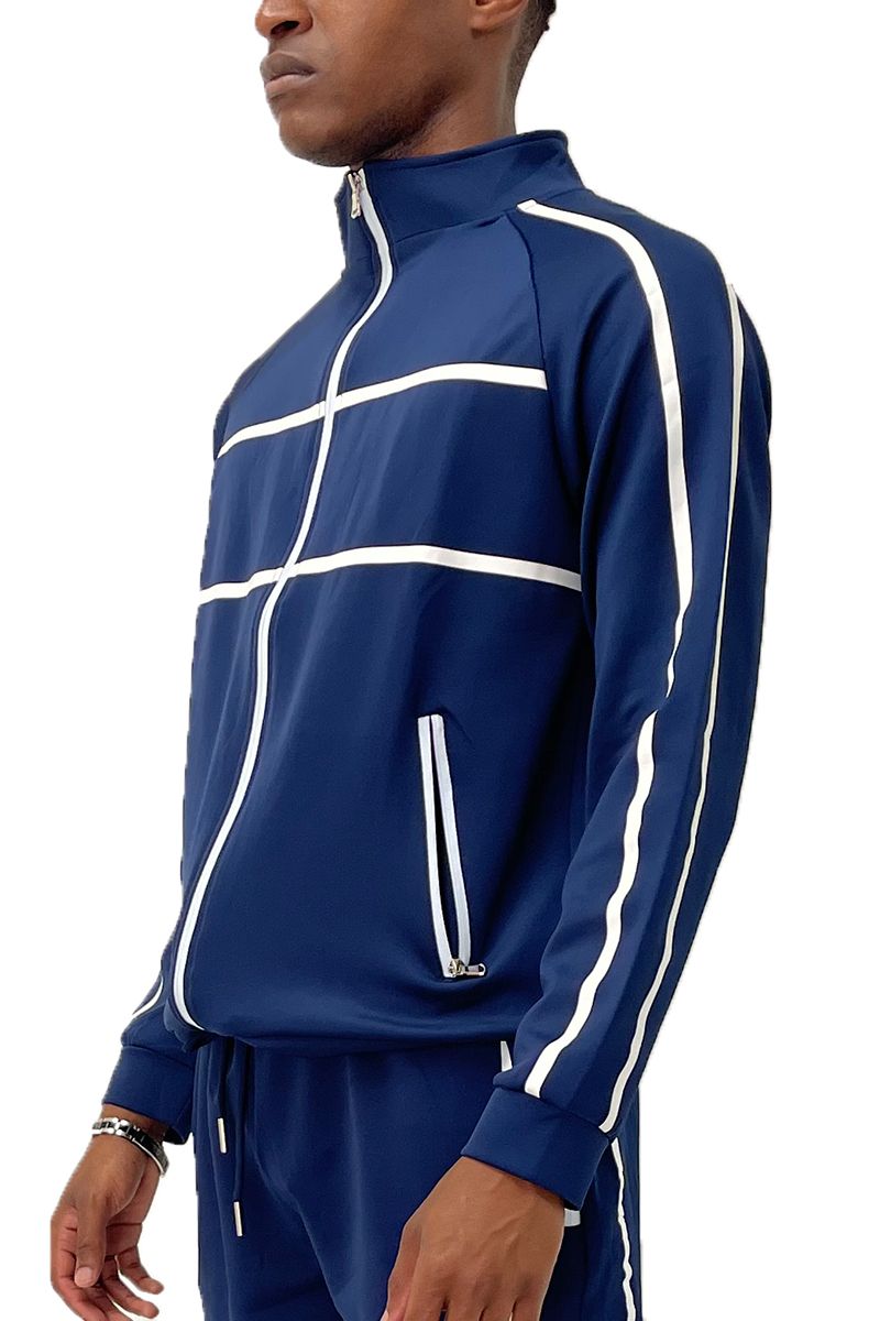 WEIV Cordial Tape Track Jacket TJ770-NAVYBLUE - Karmaloop