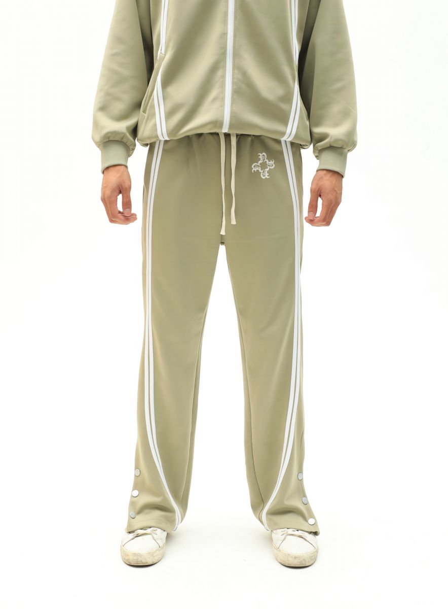 NOKWAL Sports Icon Tracksuit Flare Pants Beige NKWL-3A7F3D - Karmaloop
